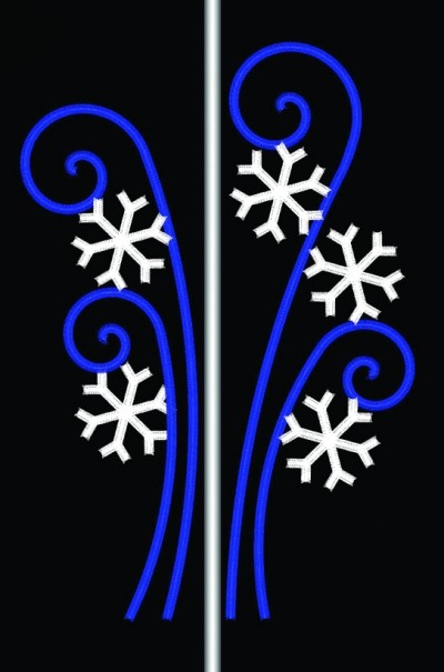 12' SNOWFLAKE SCROLL