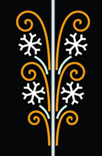 12' SNOWFLAKE SCROLL CASCADE