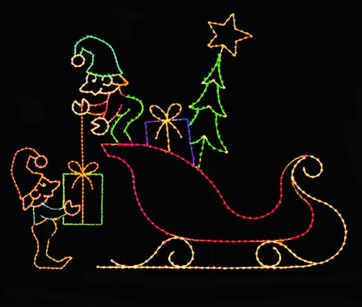 18' ELF AND SLEIGH