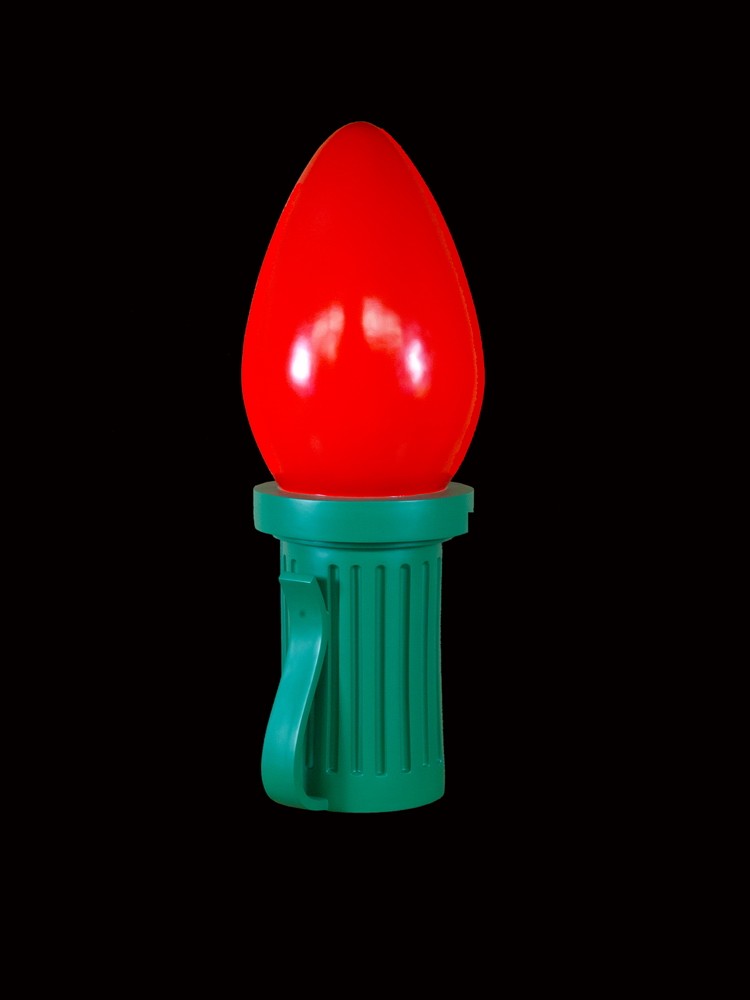 6' GIANT SOLID & UNLIGHTED CHRISTMAS LIGHT BULBS