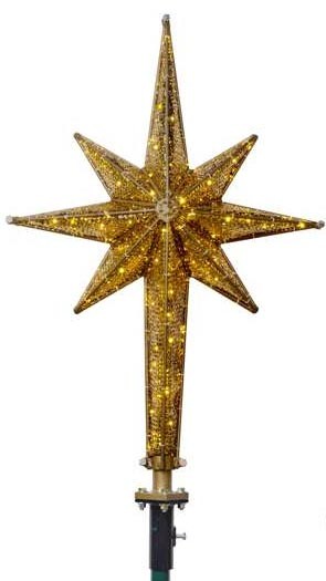 3' 3D MORAVIAN STAR TREE TOPPER