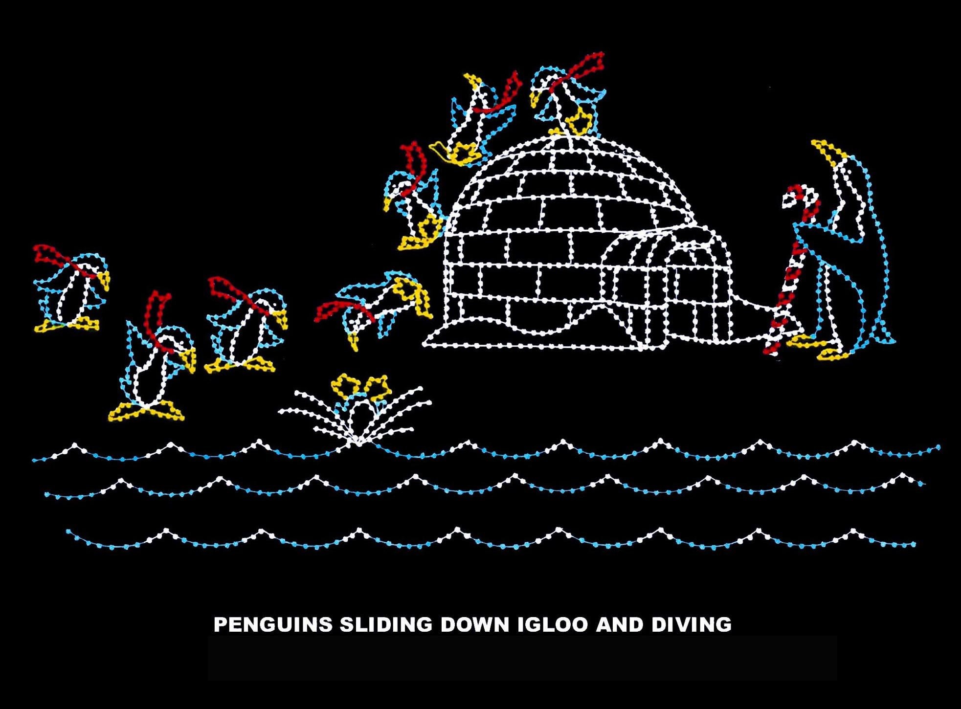 IGLOO WITH SLIDING PENGUIN