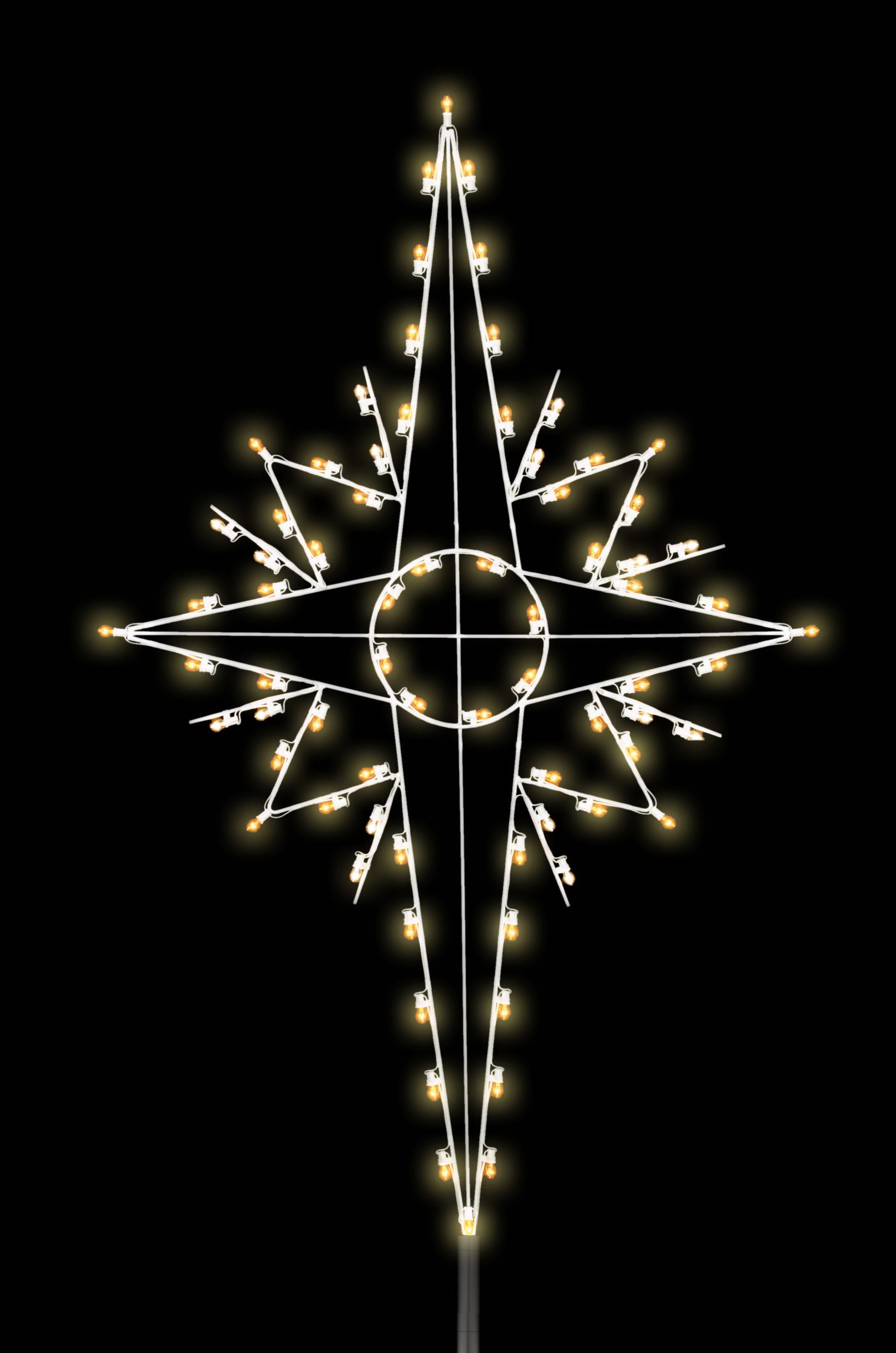 2-D SILHOUETTE BETHLEHEM STAR TREE TOPPER